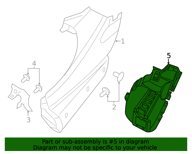 2014-2022 Ram Fender Liner 68193712AC | Mopar Parts Canada