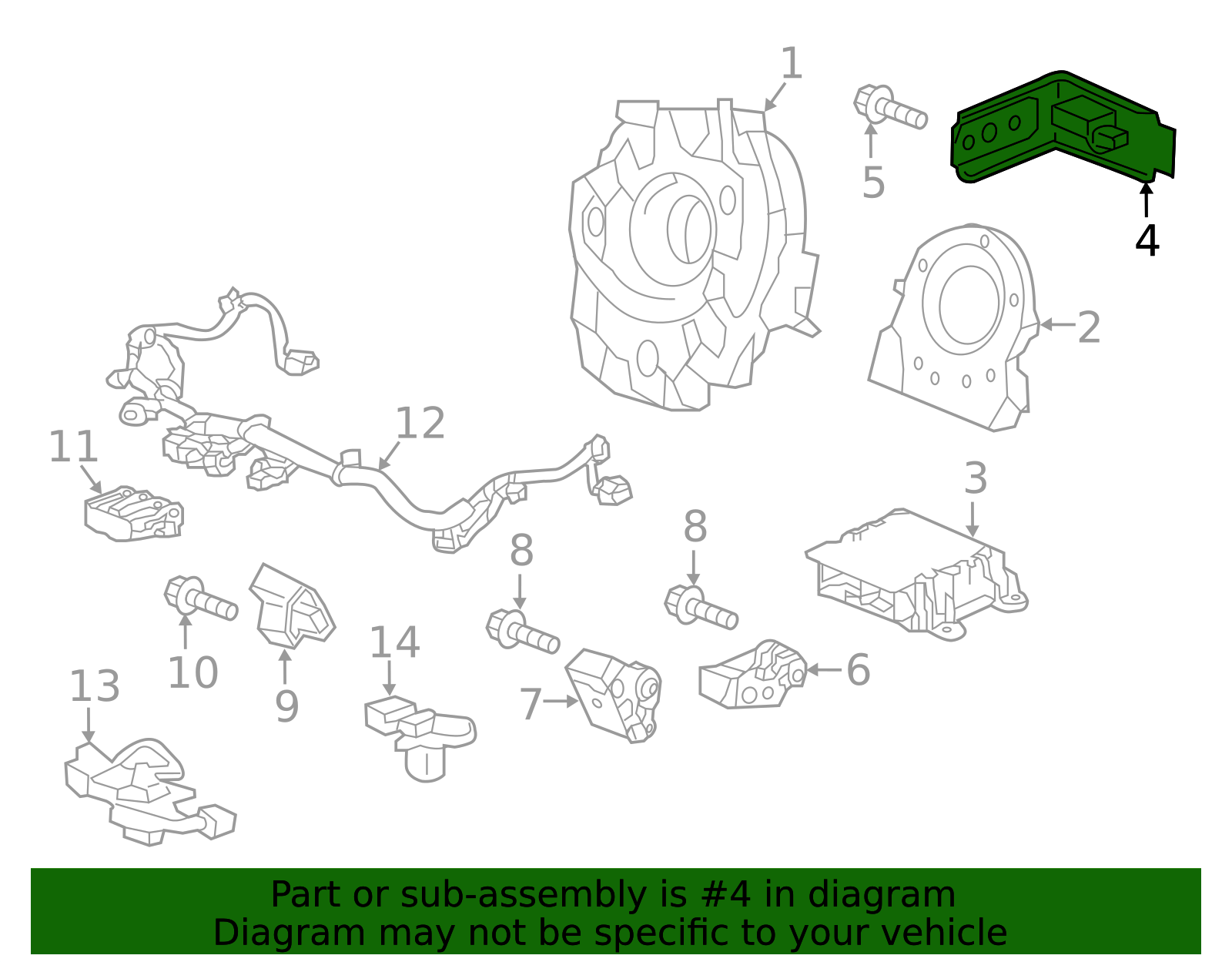 77930-T7S-B11 - 2016-2018 Honda HR-V - Sensor Assembly Front Crash ...