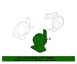 86520-60250 - Horn 2014-2023 Lexus | AutoNationParts.com