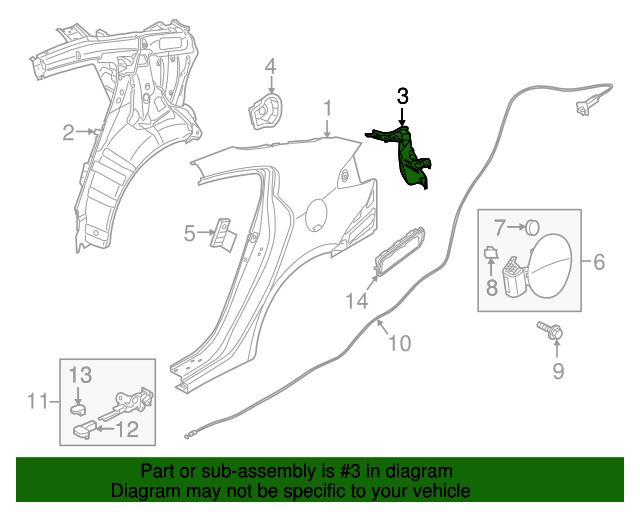 71570-A7600 - Tail Lamp Panel 2017-2018 Kia Forte | Kia.Parts Store