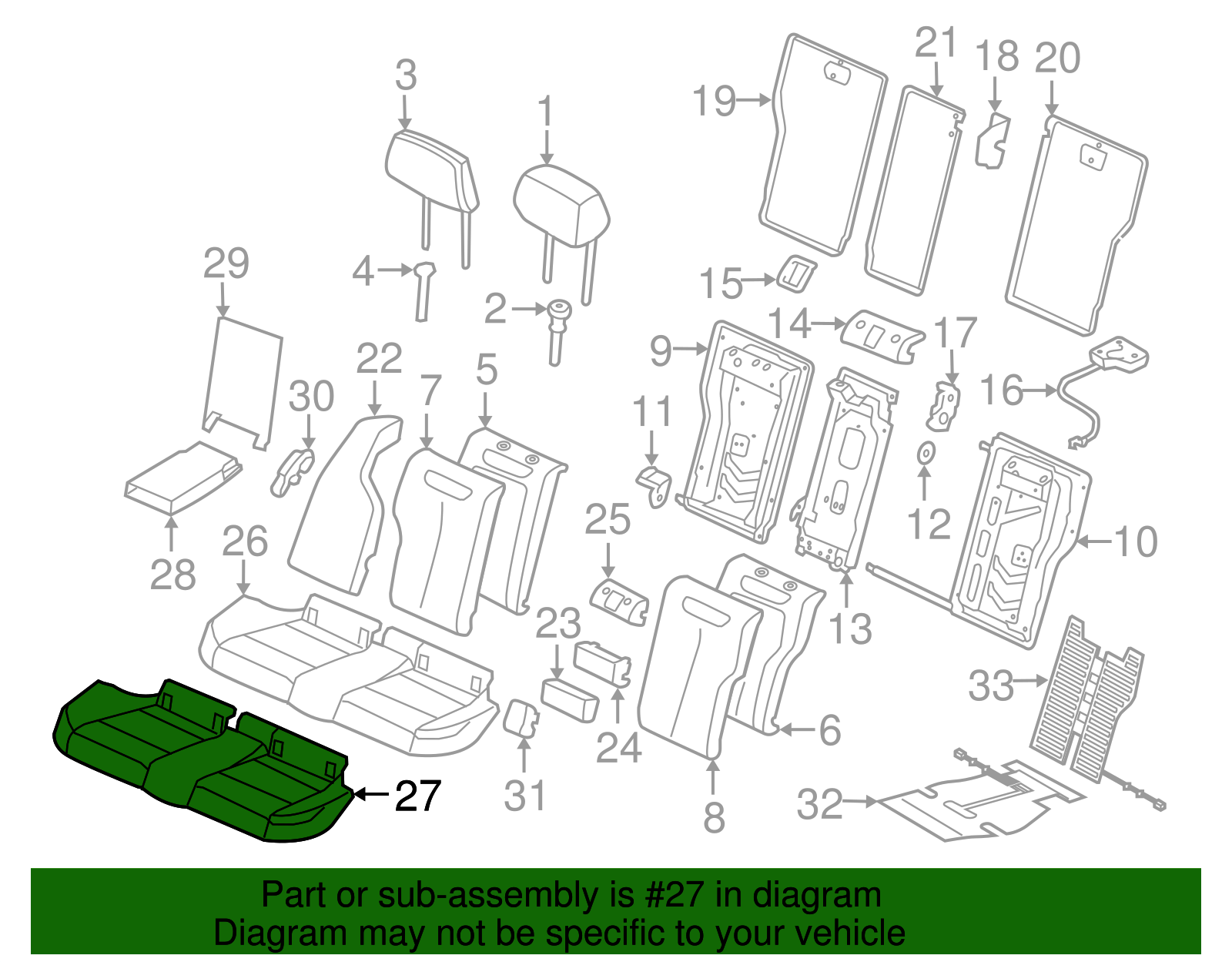 52-20-7-387-719 - 2016-2019 BMW - Cushion Cover | Buy BMW Parts Now