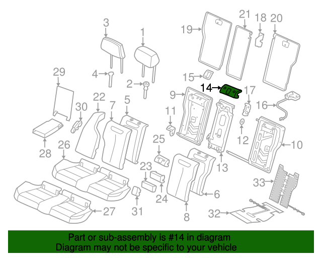 52-20-7-277-857 - Folding Seat Latch Release Handle - 2012-2021 BMW ...