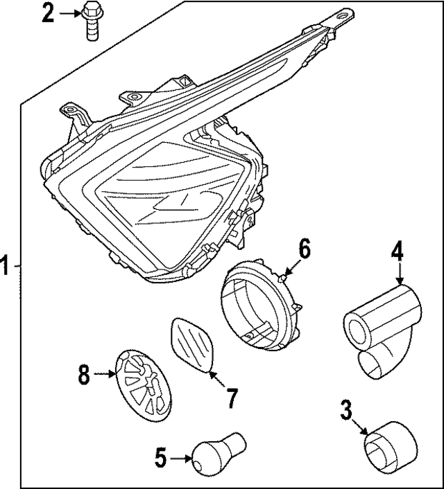92102-P1080 - Composite Assembly 2023-2024 Kia Sportage | Kia.Parts Store
