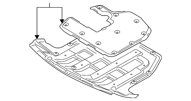 29110-2B101 - Lower Shield - 2007-2009 Hyundai Santa Fe | World OEM ...