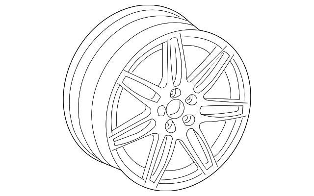 4H0-601-025-AA - Wheel, Alloy 2011-2015 Audi | Audi OEM Parts