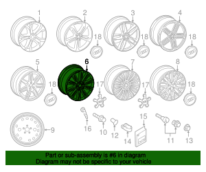 4H0-601-025-CH - Wheel, Alloy 2018 Audi | Audi OEM Parts