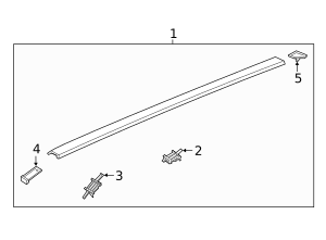 2019-2021 Hyundai Roof Molding 87240-J3010 | QuirkParts