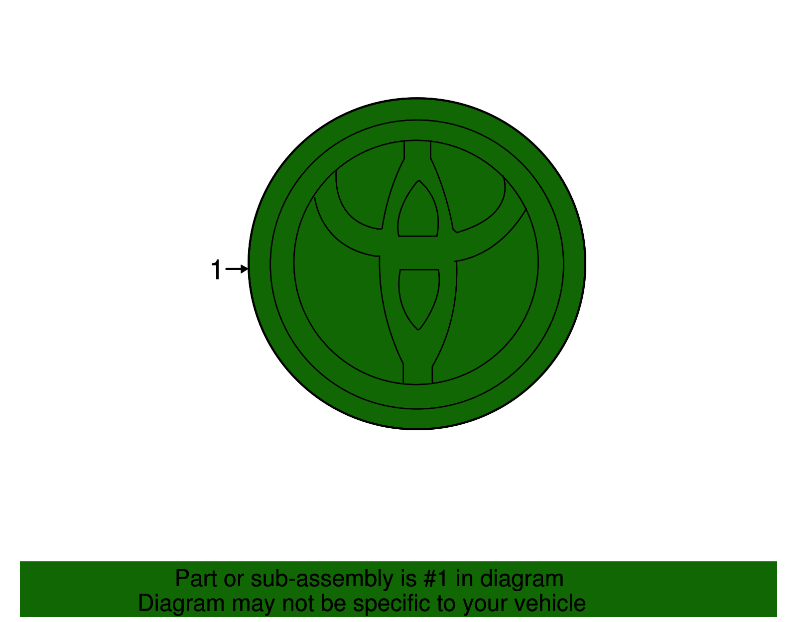 Genuine Toyota Wheel Cap part# 42603-48130 for 2008-2017 Toyota ...