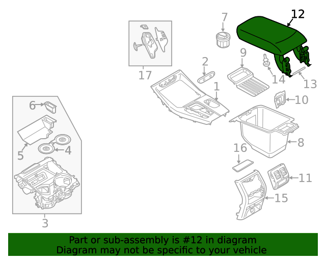 51-16-6-993-053 - Console Armrest - 2019-2023 BMW X4 | Buy BMW Parts Now