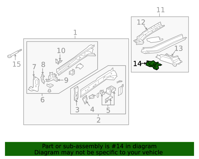 2019-2024 Subaru Ascent Bracket 51625XC10A9P | Subaru Parts Store