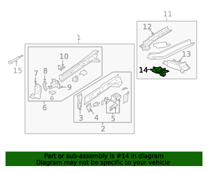2019-2024 Subaru Ascent Bracket 51625XC10A9P | Subaru Parts Store
