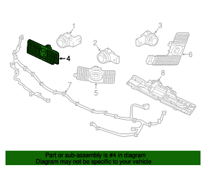 31663577 - Parking Aid Sensor Housing - 2016-2020 Volvo XC90 | Volvo ...
