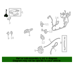 13599551 - Door Lock Cylinder Cover Kit 2014-2023 GM | Chevrolet Parts ...