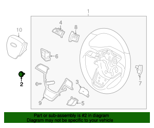Genuine OEM Ford Part - Steering Wheel Bolt W705985-S437 | Genuine OEM ...