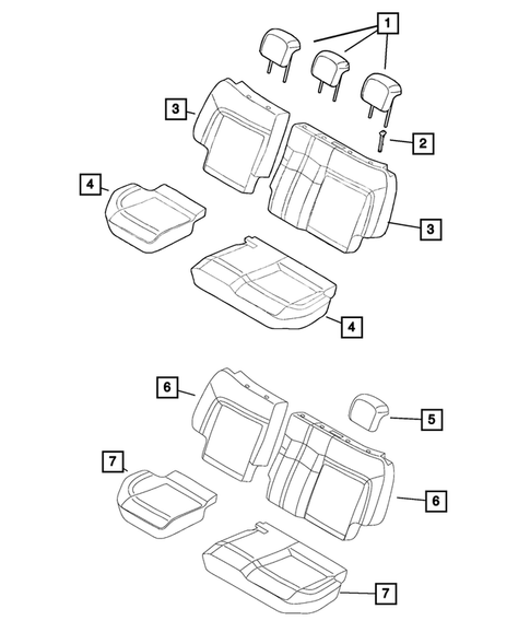 Rear Seats - Second Row for 2021 Ram ProMaster City | Mopar eStore