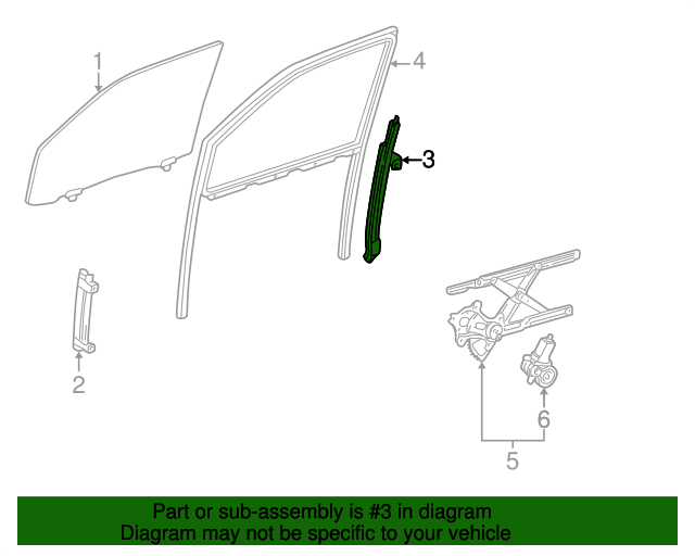2001-2006 Lexus LS430 Rear Channel 67404-50010 | OEM Parts Online