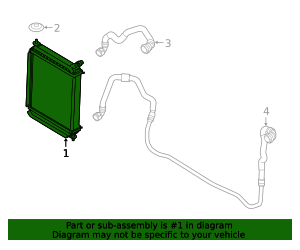 17117560816 - 2019-2025 BMW Auxiliary Radiator (17-11-7-560-816) | BMW ...