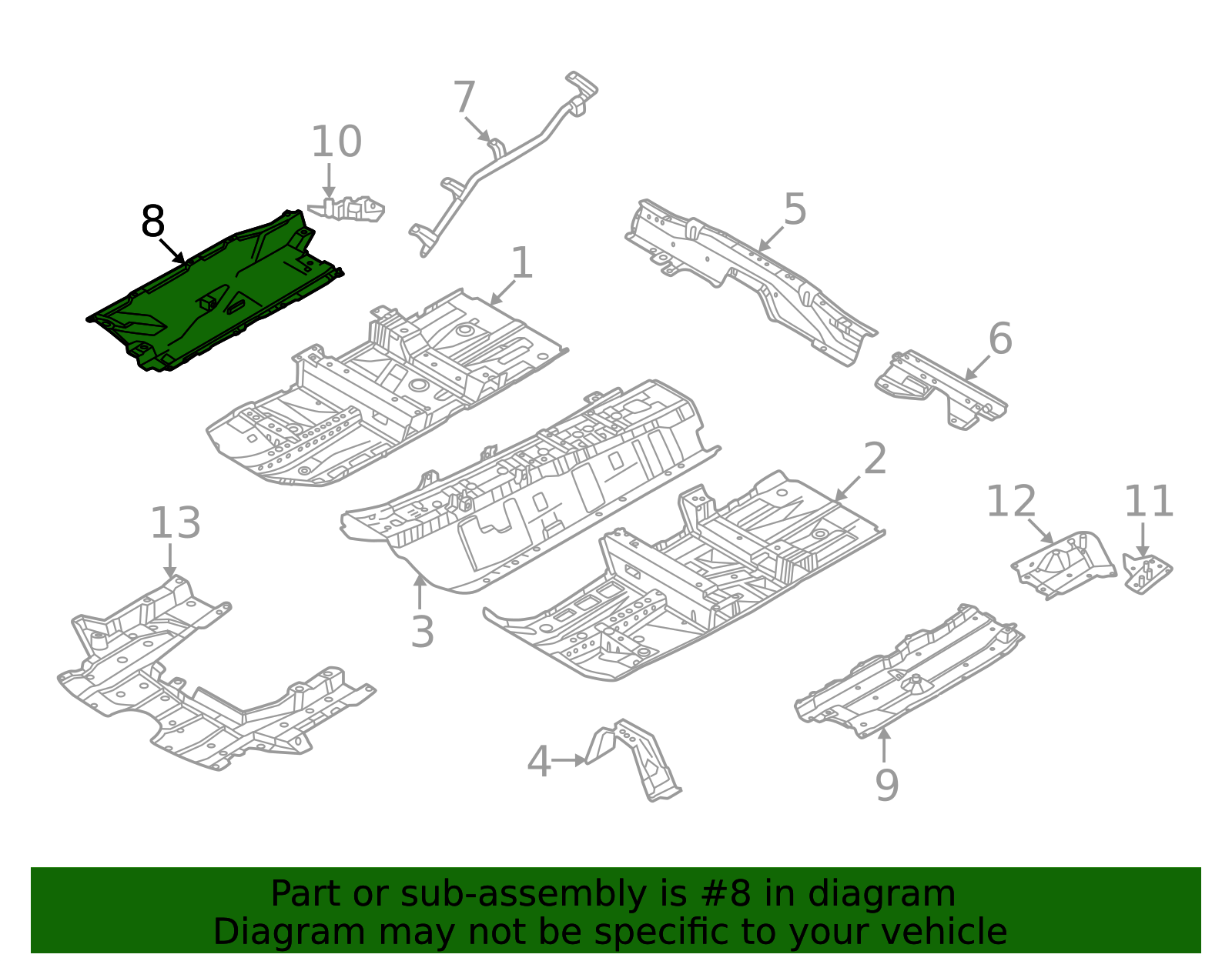 2021-2025 Nissan Rogue Under Cover 74814-6RA0A | Bill Kay Nissan Parts