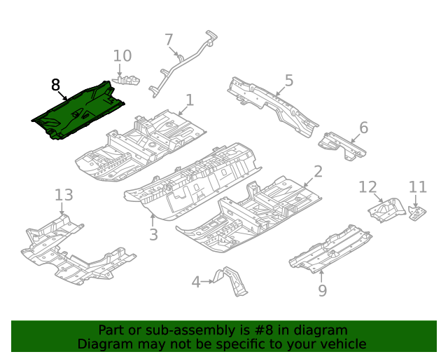 2021-2023 Nissan Rogue Under Cover 74814-6RA0A | TascaParts.com