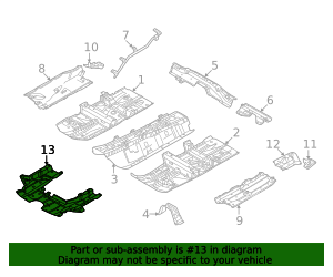 75895-6RR0A - Floor Pan Splash Shield 2021-2023 Nissan Rogue | Group 1 ...