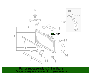 45137AE00B - Radiator Cap - 2000-2014 Subaru | World OEM Parts Subaru