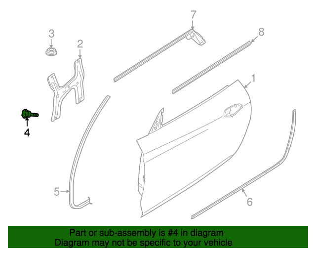 34116868785 - 2009-2022 BMW Splash Shield Bolt (34-11-6-868-785) | BMW ...