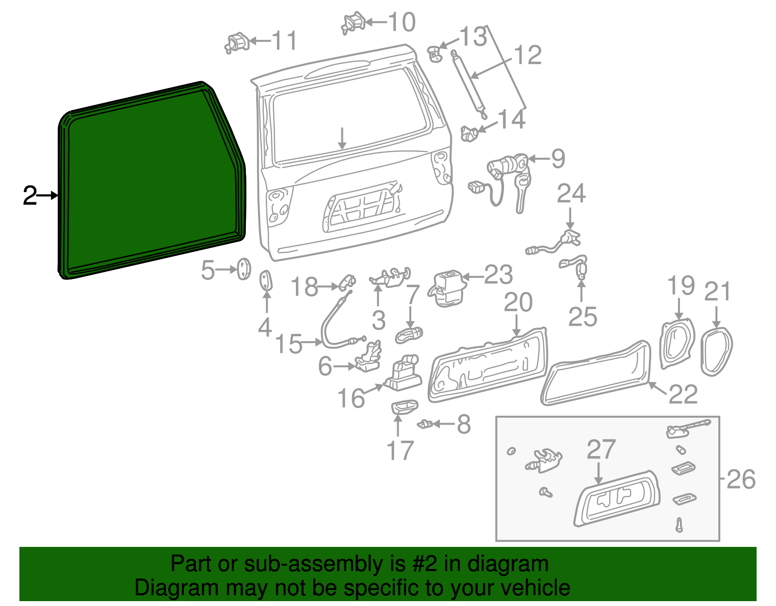 67881-0C012 - Weatherstrip - 2001-2007 Toyota Sequoia | Nucar Toyota of ...
