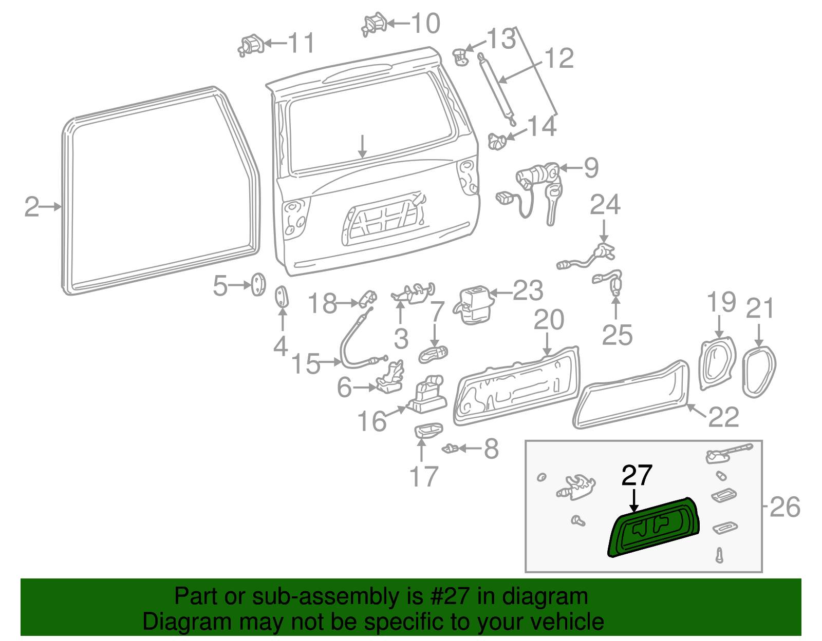 76811-0C010-B1 - License Plate Frame 2001-2007 Toyota Sequoia | Longo ...