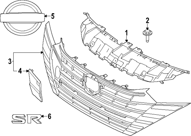 2023-2024 Nissan Versa Upper Shield 62310-6EM0A | QuirkParts