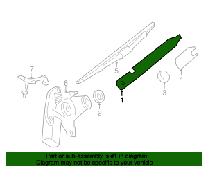164-820-08-44 - Wiper Arm 2007-2019 Mercedes-Benz | Mercedes-Benz USA Parts