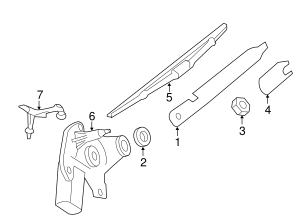 164-820-08-44 - Wiper Arm 2007-2019 Mercedes-Benz | Mercedes-Benz USA Parts