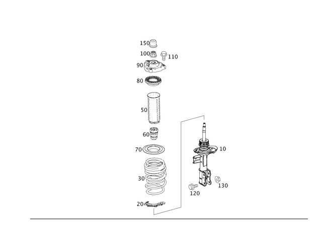 156-323-42-00 - Shock-Absorber Strut 2015-2023 Mercedes-Benz | Mercedes ...