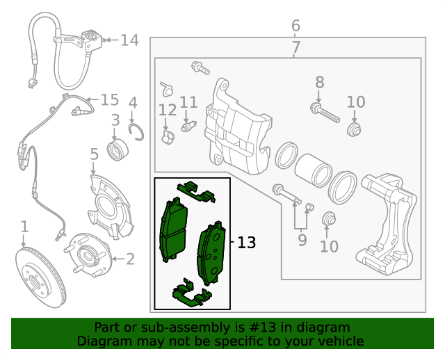Genuine Brake Pads Front for 2020-2024 Hyundai Venue | Part# 58101 ...