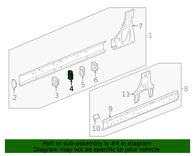 84242909 GM Inner Rocker Brace | GM Parts Store