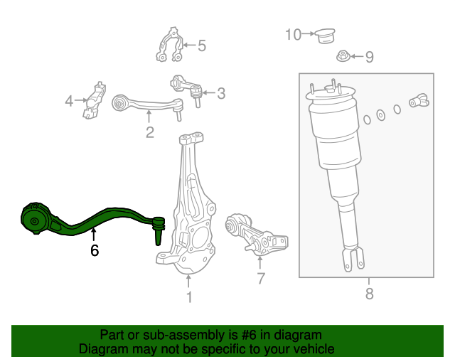 48640-11010 - Suspension Control Arm 2018-2020 Lexus | AutoNationParts.com