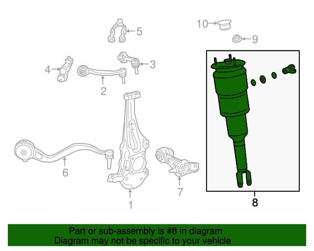 48010-50420 - Air Spring 2021-2024 Lexus | Longo Lexus Parts