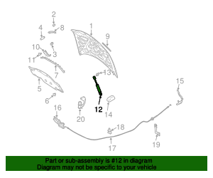 2003-2008 Infiniti Support Rod 65471-CG80A | OEM Parts Online