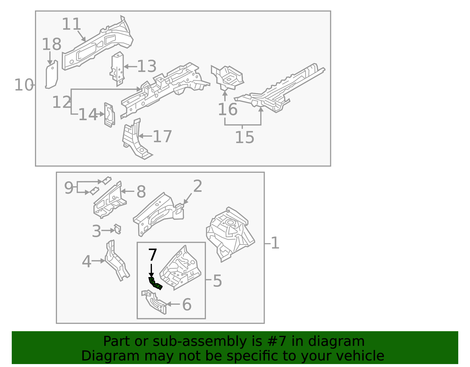 5220G998 - Fender Apron Extension 2014-2024 Mitsubishi | Mitsubishi ...