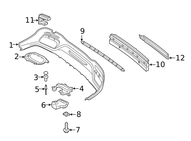 2018-2020 Mercedes-Benz Valance Panel 222-885-52-01 | AutoNationParts.com
