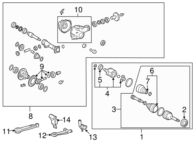 04437-60042 - Boot Kit - 2003-2009 Lexus GX470 | MyLexusParts