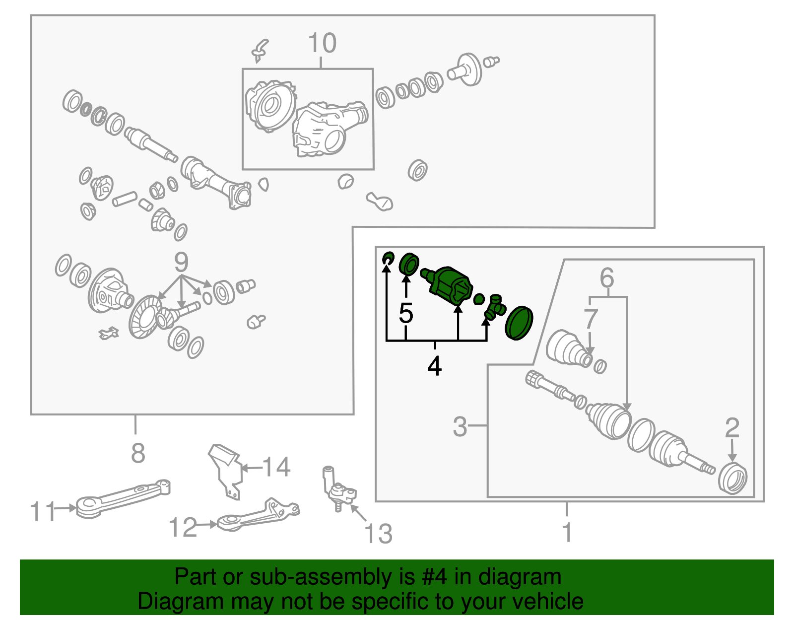 2003-2009 Lexus GX470 Inner Joint Assembly 43403-60020 | OEM Parts Online