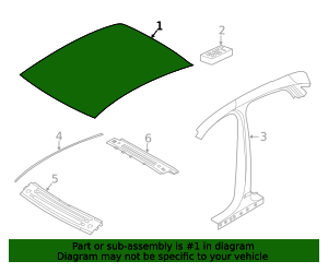 OEM Porsche Glass Panel (9y3877055y) 2020-2024 Porsche Cayenne | OEM ...