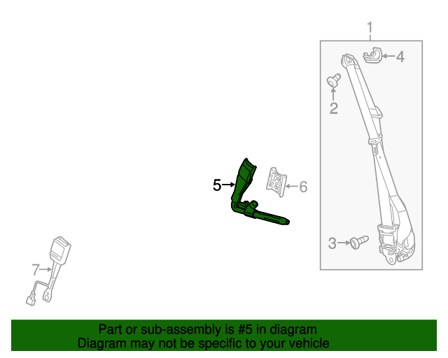 2014-2019 Cadillac Seat Belt Pre-Tensioner 19352878 | TascaParts.com