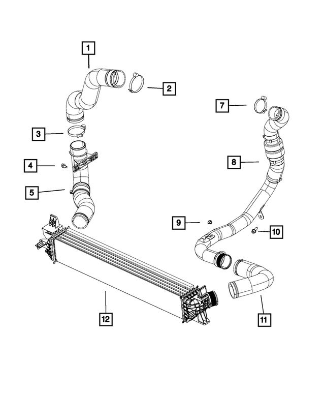 2014-2017 Ram Charge Air Cooler Hose 52014842AA | Mopar eStore