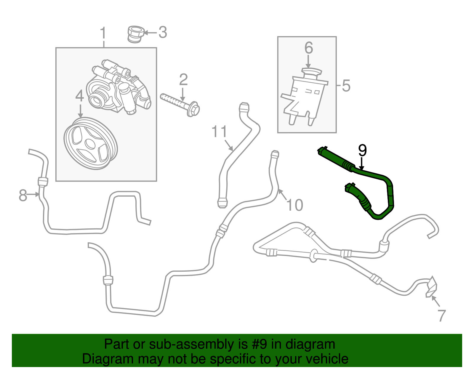 2007-2017 Ford Motorcraft™ Return Hose PSH-88 | OEM Parts Online