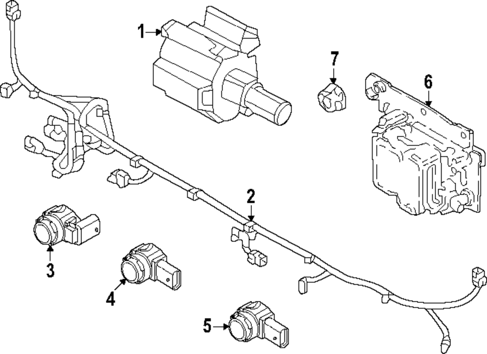 Hyundai - 91890-BE180 - Wire Harness - 2024-2025 Hyundai Kona | OEM ...