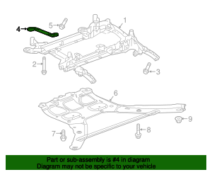 23135773 GM Front Driver Side Crossmember Brace | GM Parts Store