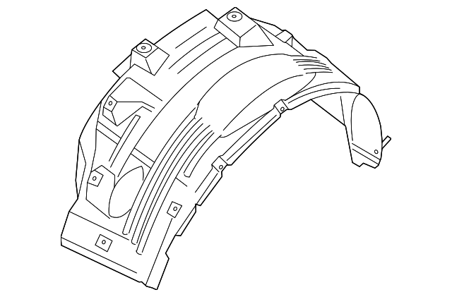 2012-2019 Nissan Fender Liner 63831-1PA0A | TascaParts.com