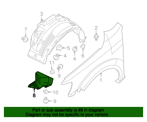 63841-1PA0A - Liner Extension 2012-2021 Nissan | Nissan Wholesale Direct