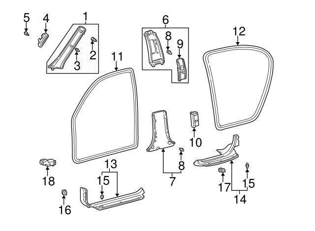 2002-2006 Lexus Scuff Plate 67918-33040-C0 | OEM Parts Online